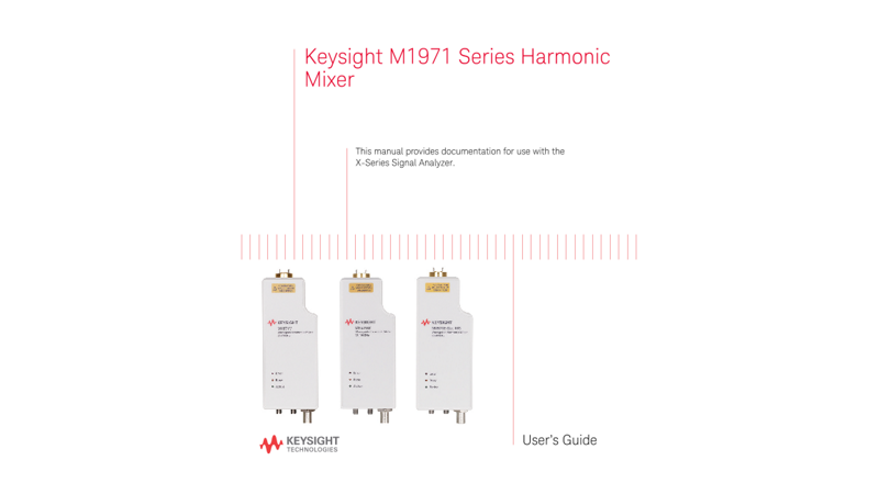 M1971E Waveguide Harmonic Mixers (Smart Mixers) | Keysight