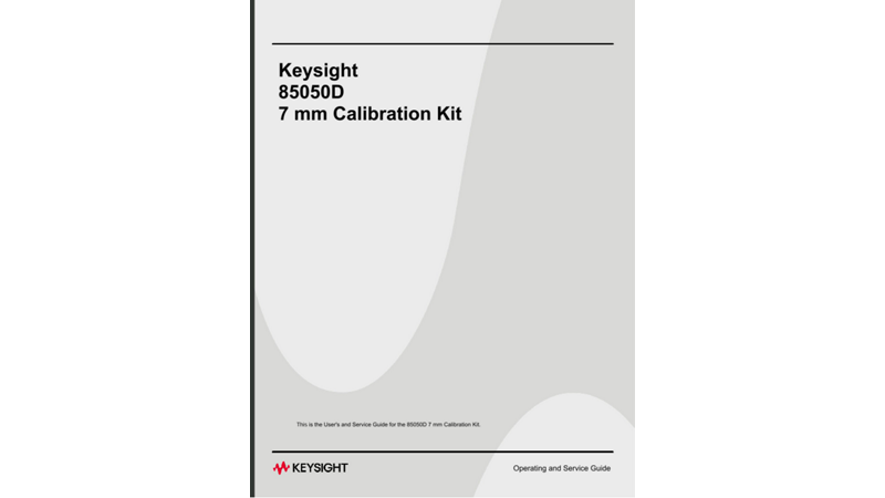 85050D Economy Mechanical Calibration Kit, DC to 18 GHz, 7 mm | Keysight