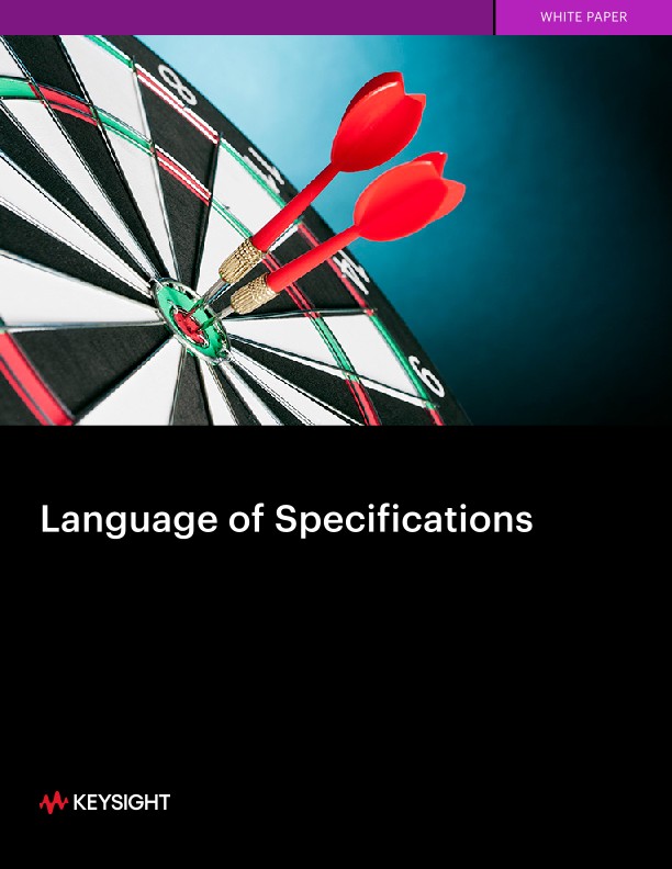 Language of Specifications PDF Asset Page | Keysight