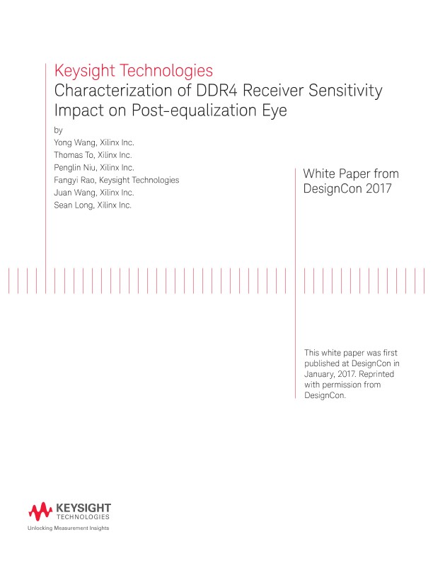 Characterization of DDR4 Receiver Sensitivity Impact on Post ...