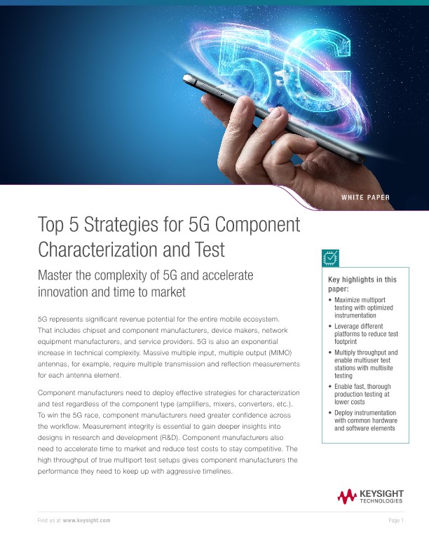 Top 5 Strategies for 5G Component Characterization and Test PDF Asset ...