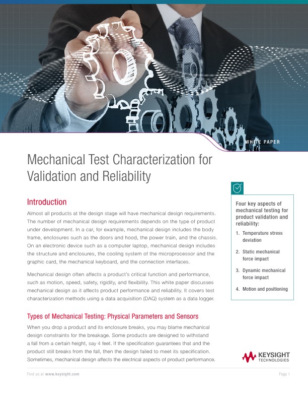 Mechanical Test Characterization for Validation and Reliability PDF ...