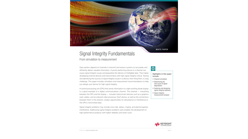 Signal and Power Integrity Software | Keysight