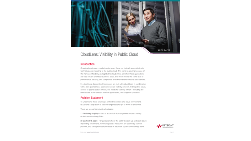 Cloud Visibility | Keysight