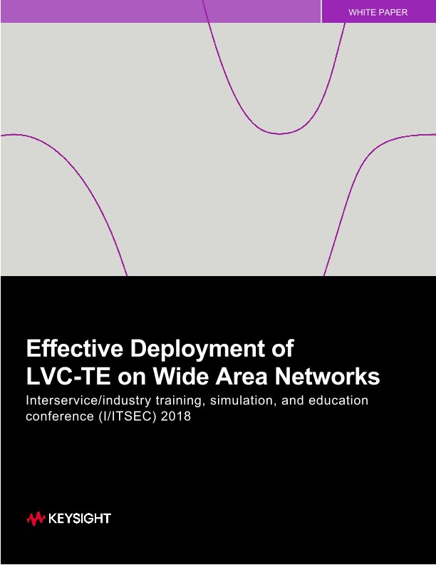 Effective Deployment of LVC-TE on Wide Area Networks PDF Asset Page ...