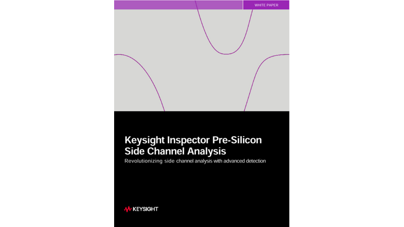 Inspector SC4 Side Channel Analysis | Keysight
