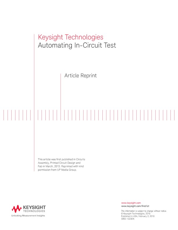 Automating In-Circuit Test PDF Asset Page | Keysight