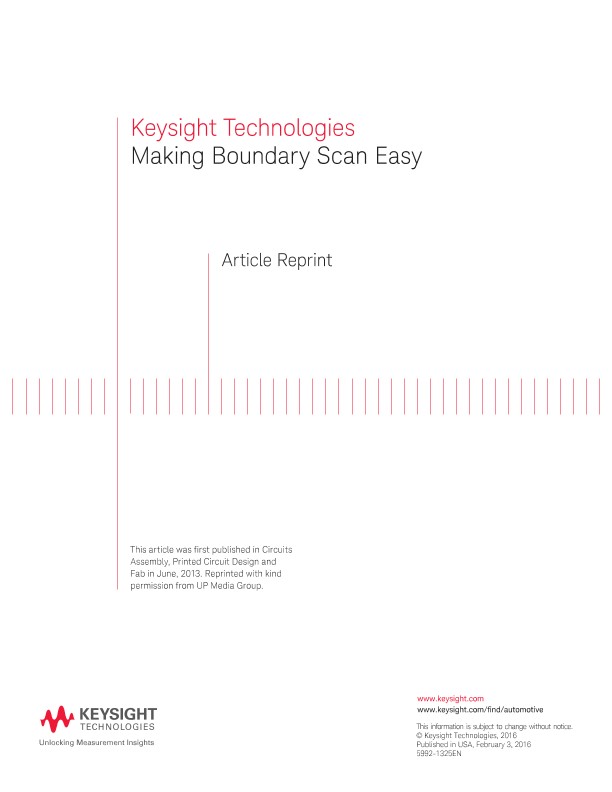 Making Boundary Scan Easy PDF Asset Page | Keysight