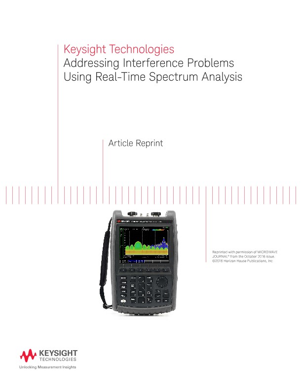 Addressing Interference Problems Using Real-Time Spectrum Analysis PDF ...