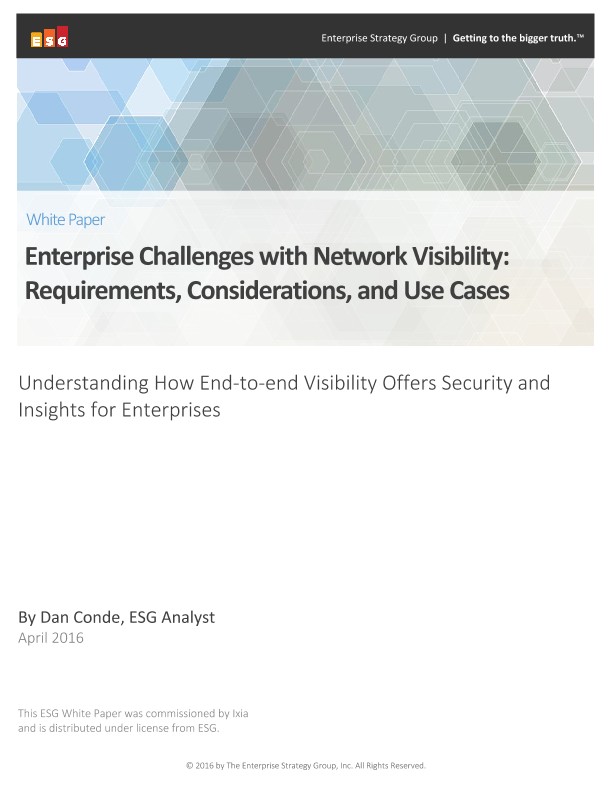 Enterprise Challenges with Network Visibility: Requirements ...