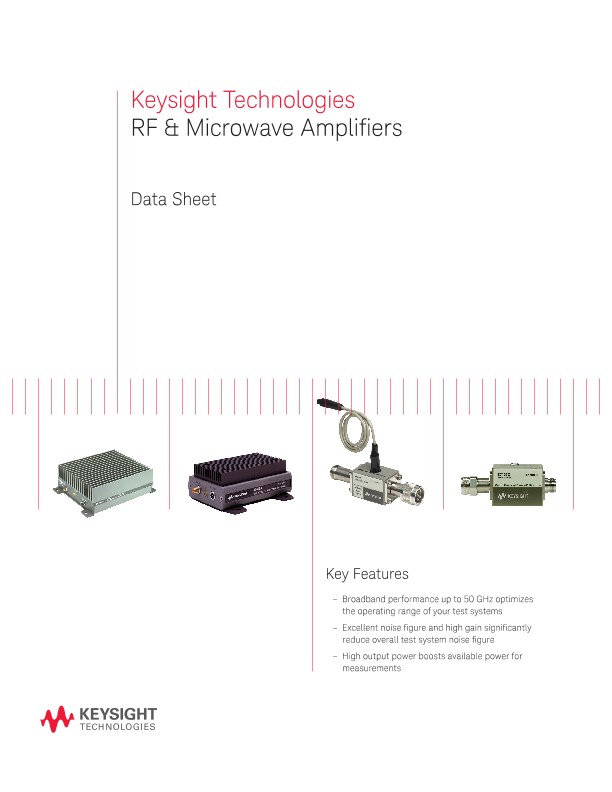 RF & Microwave Amplifiers PDF Asset Page | Keysight