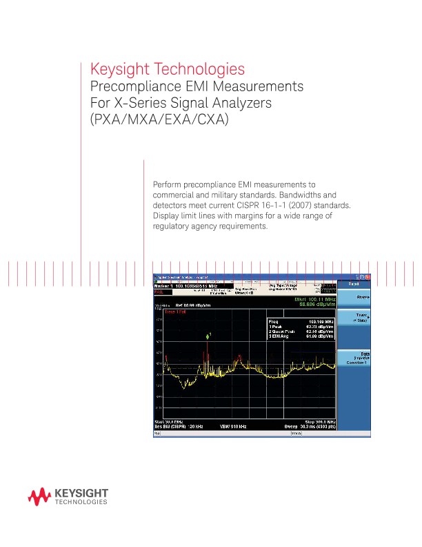 Precompliance EMI Measurements For X-Series Signal Analyzers (PXA/MXA ...