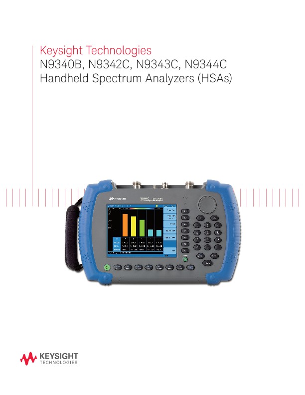 N9340B, N9342C, N9343C, N9344C Handheld Spectrum Analyzers (HSAs) PDF ...
