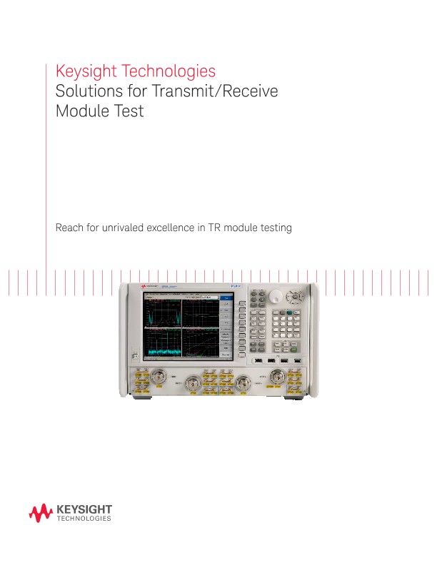 Solutions for Transmit/Receive Module Test PDF Asset Page | Keysight