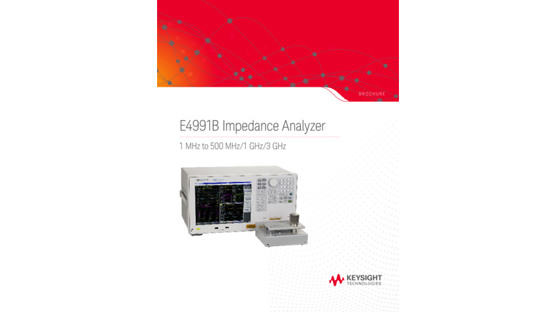 E4991B Impedance Analyzer, 1 MHz to 500 MHz/1 GHz/3 GHz | Keysight