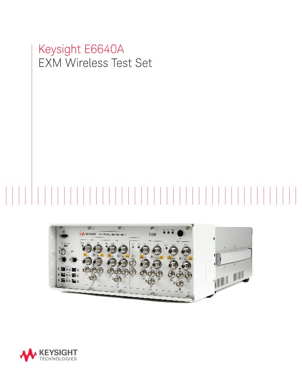 E6640A EXM Wireless Test Set PDF Asset Page | Keysight