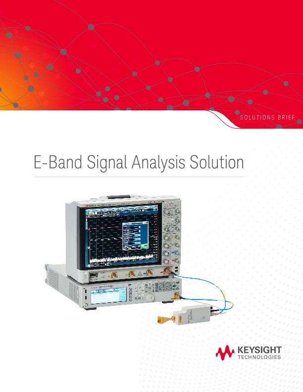 E-Band Signal Analysis Solution PDF Asset Page | Keysight