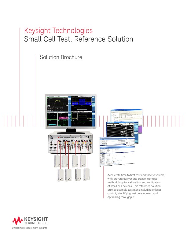 Small Cell Test, Reference Solution PDF Asset Page | Keysight