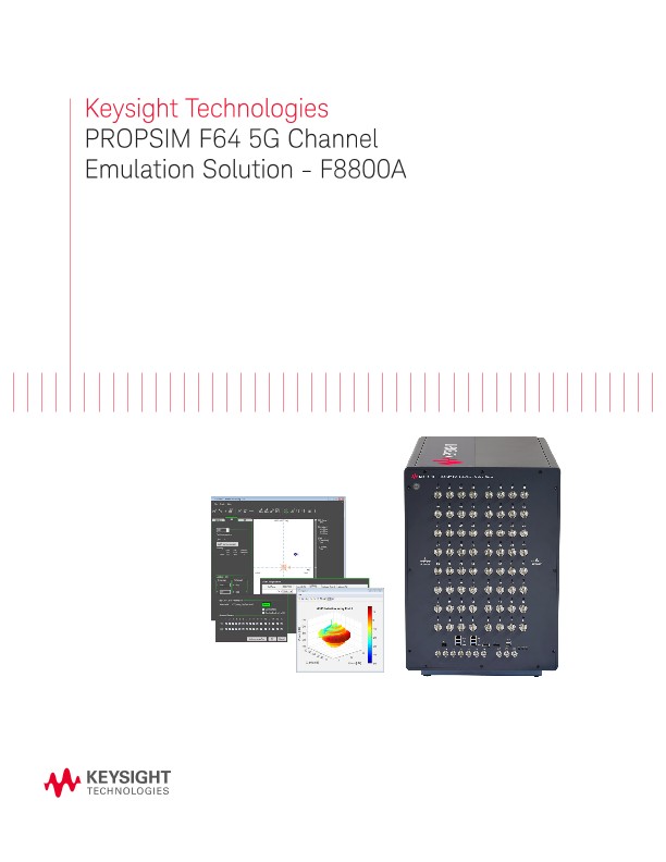 PROPSIM F64 5G Channel Emulation Solution - F8800A PDF Asset Page ...