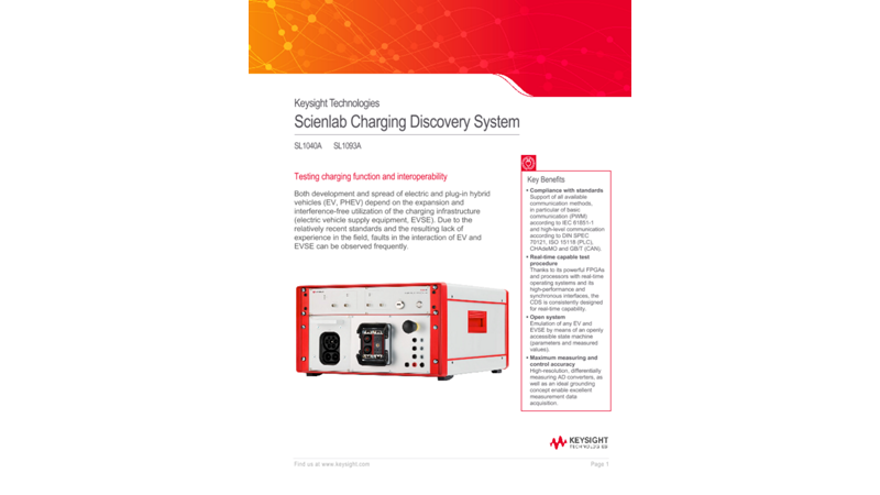 SL1040A Series Scienlab Charging Discovery System (CDS) | Keysight