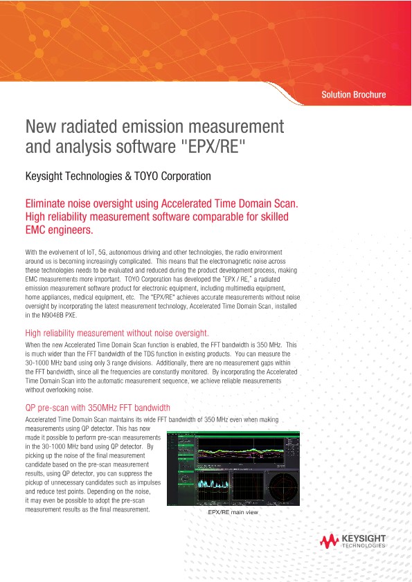 New radiated emission measurement and analysis software "EPX/RE" PDF ...