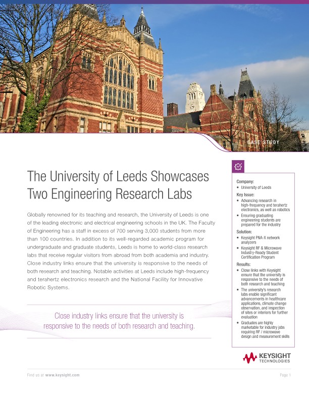 The University of Leeds Showcases Two Engineering Research Labs PDF ...