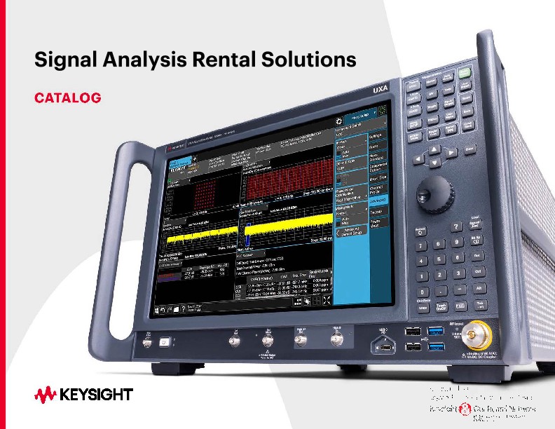 Signal Analysis Rental Solutions Catalog PDF Asset Page | Keysight