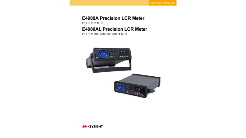 E4980A Precision LCR Meter, 20 Hz to 2 MHz | Keysight