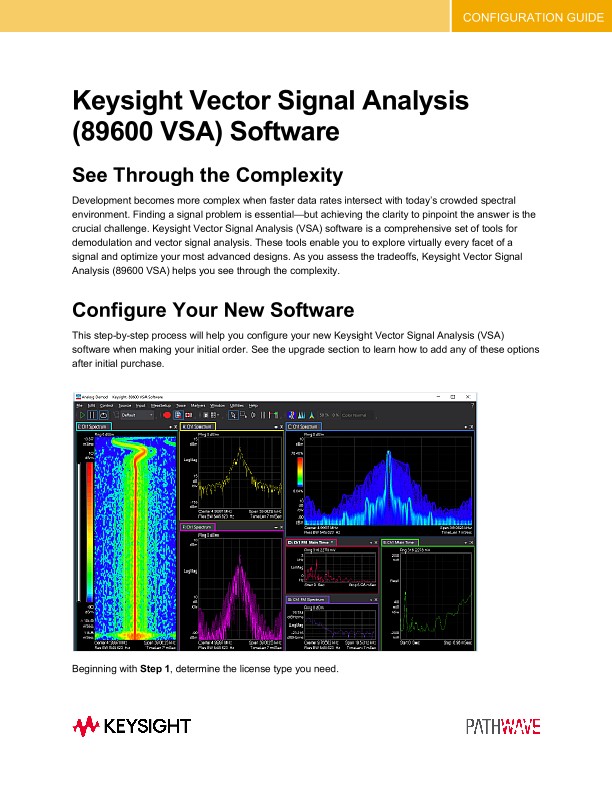 PathWave Vector Signal Analysis (89600 VSA) Software PDF Asset Page ...