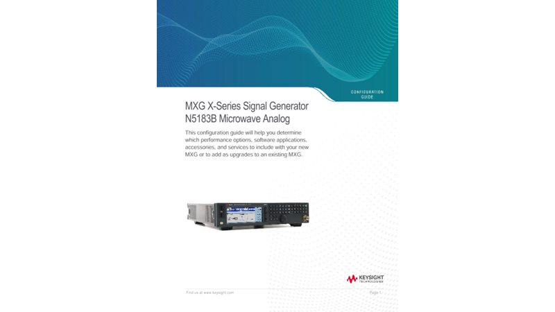 MXG Signal Generators | Keysight