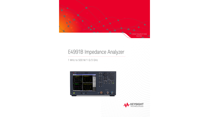E4991B Impedance Analyzer, 1 MHz to 500 MHz/1 GHz/3 GHz | Keysight