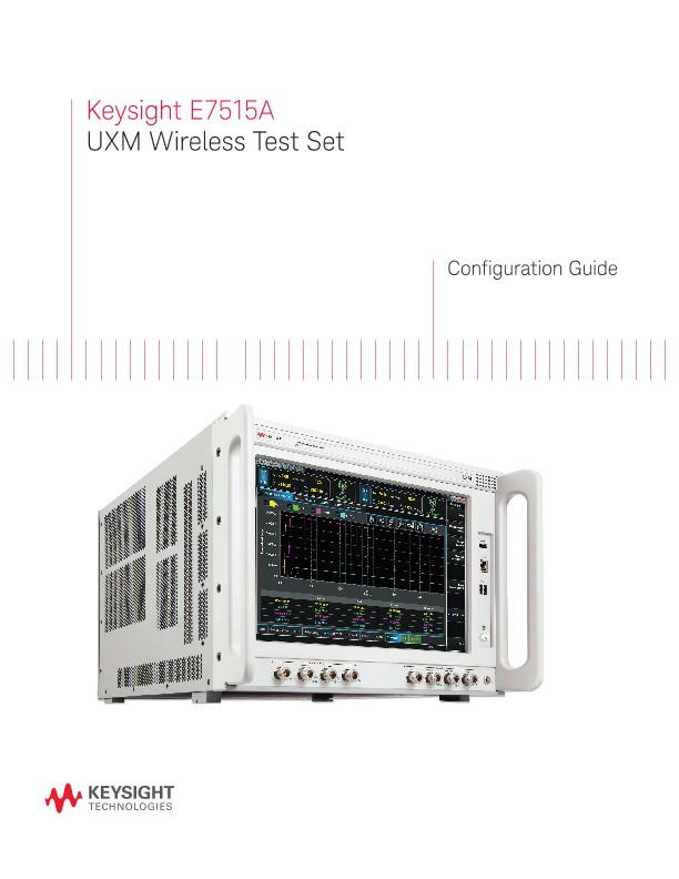 E7515A UXM Wireless Test Set PDF Asset Page | Keysight