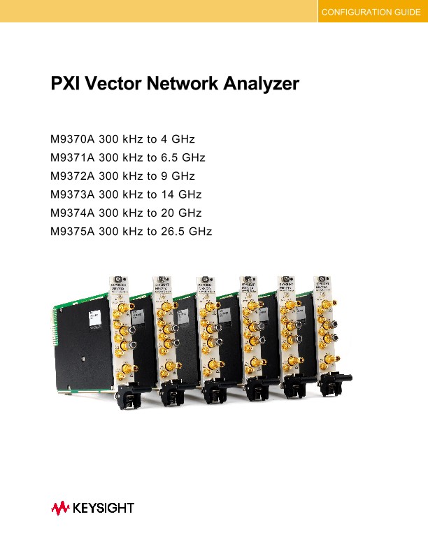 PXI Vector Network Analyzer PDF Asset Page | Keysight