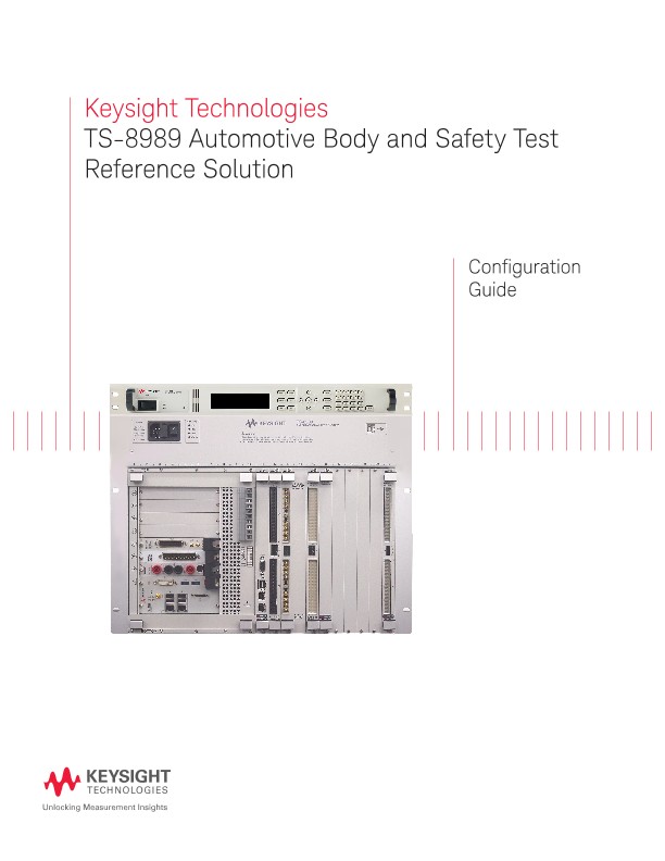 TS-8989 Automotive Body and Safety Test Reference Solution ...