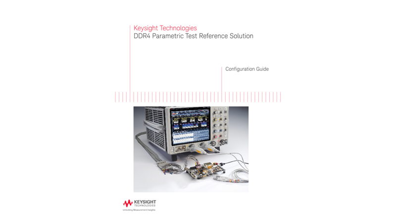 DDR4 Parametric Test Reference Solution | Keysight