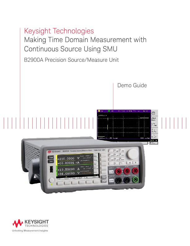 Making Time Domain Measurement with Continuous Source Using SMU PDF ...