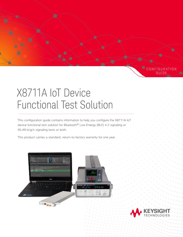 X8711A IoT Device Functional Test Solution PDF Asset Page | Keysight