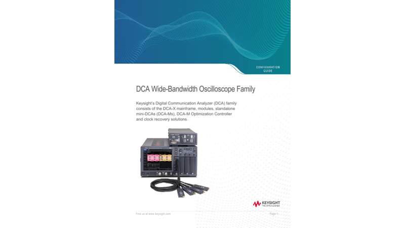 N1000A DCA-X Wide-Bandwidth Oscilloscope Mainframe | Keysight