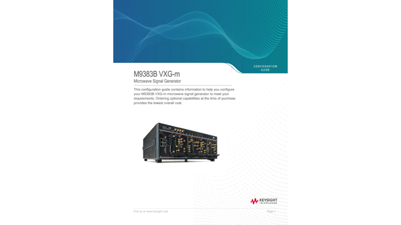 M9383B VXG-m Microwave Signal Generator | Keysight