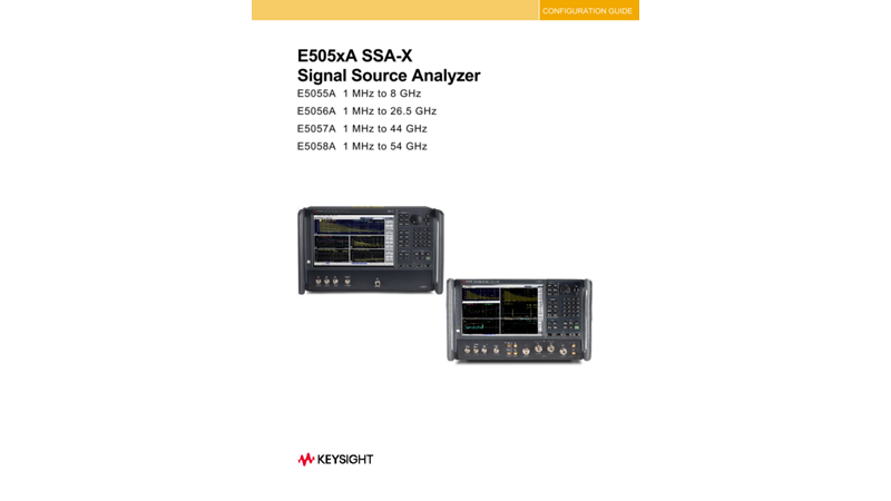E5058A SSA-X Signal Source Analyzer, 1 MHz to 54 GHz | Keysight