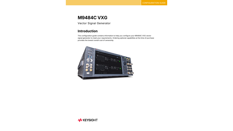 M9484C VXG Vector Signal Generator | Keysight