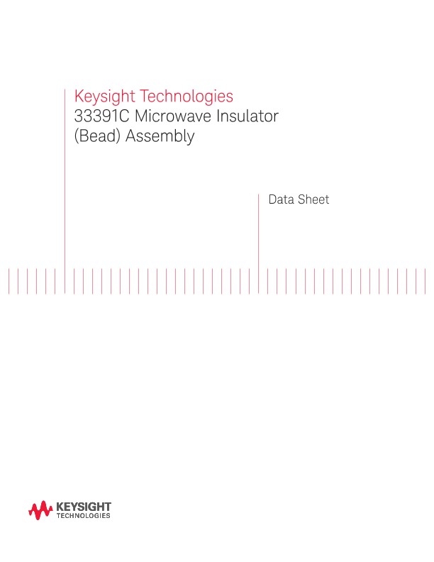 33391C Microwave Insulator (Bead) Assembly PDF Asset Page | Keysight