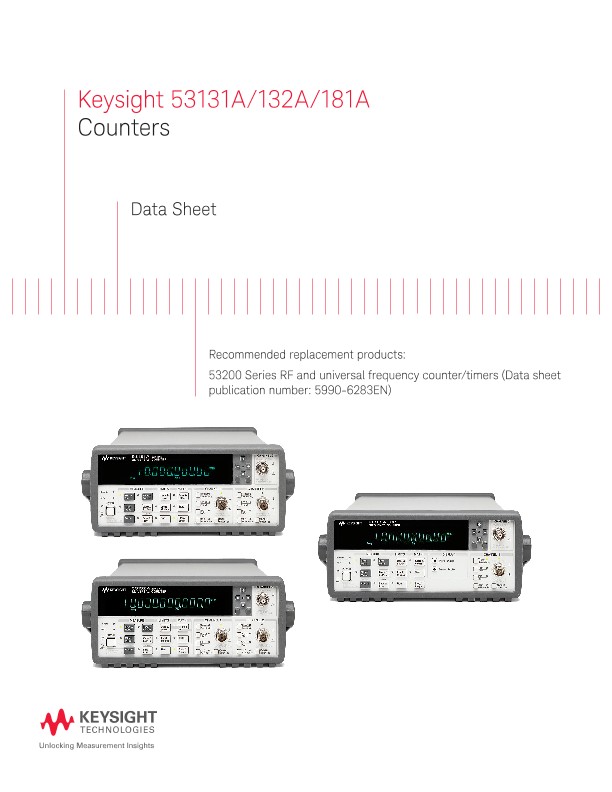 53131A/132A/181A Counters PDF Asset Page | Keysight