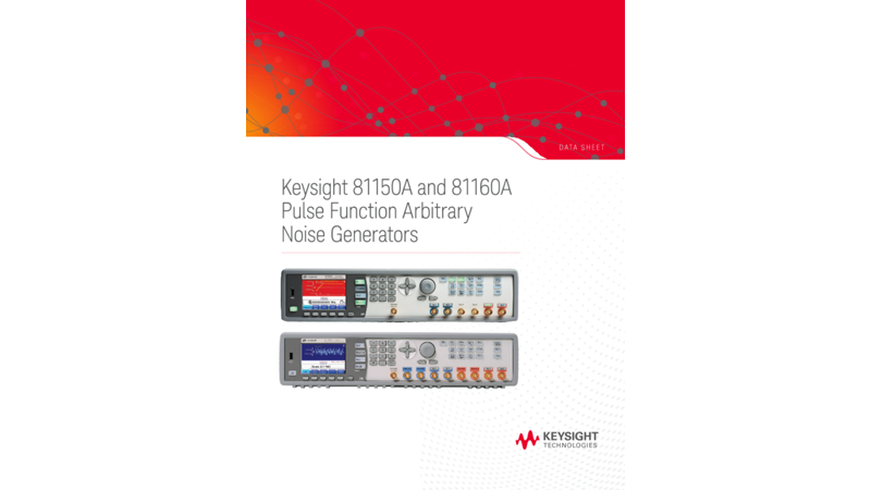 81160A Pulse Function Arbitrary Noise Generator | Keysight