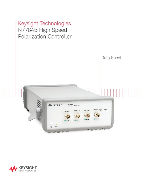 N7784B High Speed Polarization Controller PDF Asset Page | Keysight