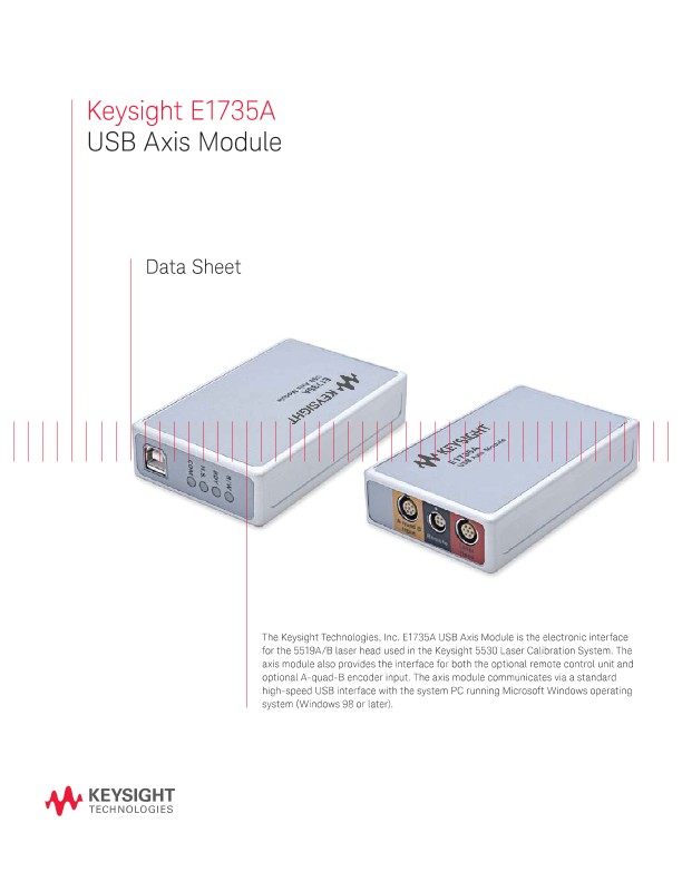 E1735A USB Axis Module PDF Asset Page | Keysight