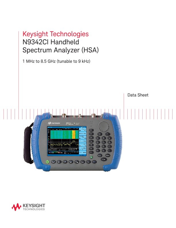 N9342CI Handheld Spectrum Analyzer (HSA) PDF Asset Page | Keysight