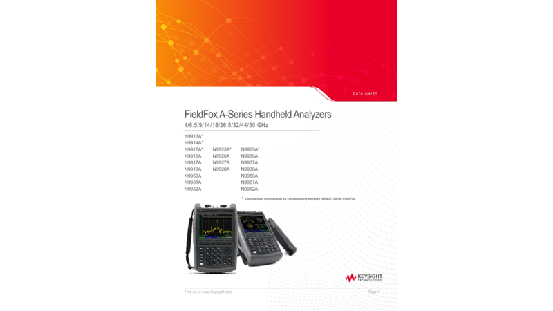 FieldFox Handheld Spectrum Analyzers | Keysight
