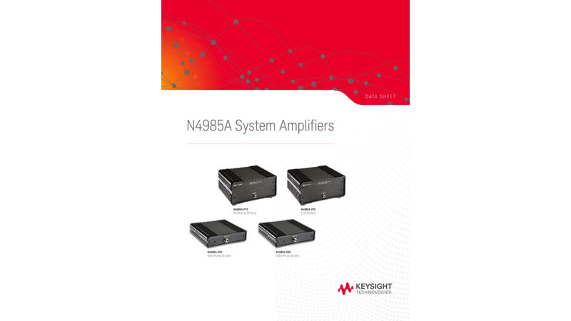 N4985A System Amplifiers | Keysight
