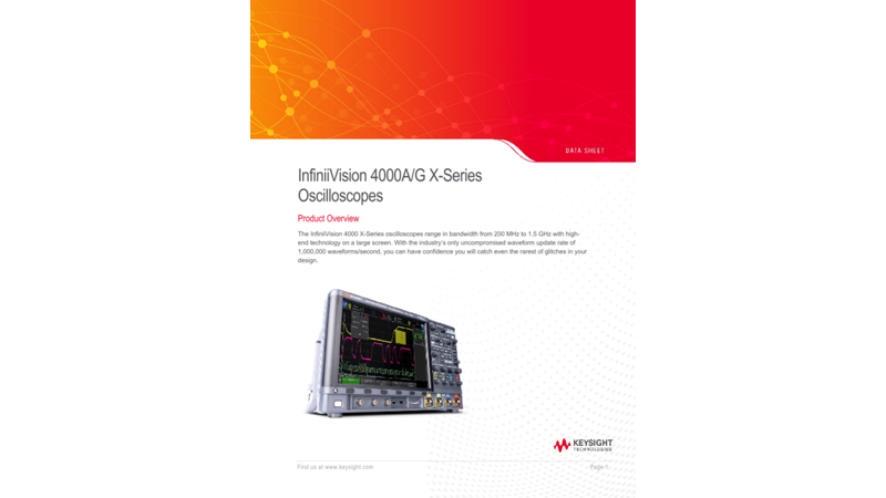 InfiniiVision 4000G X‑Series Oscilloscopes | Keysight